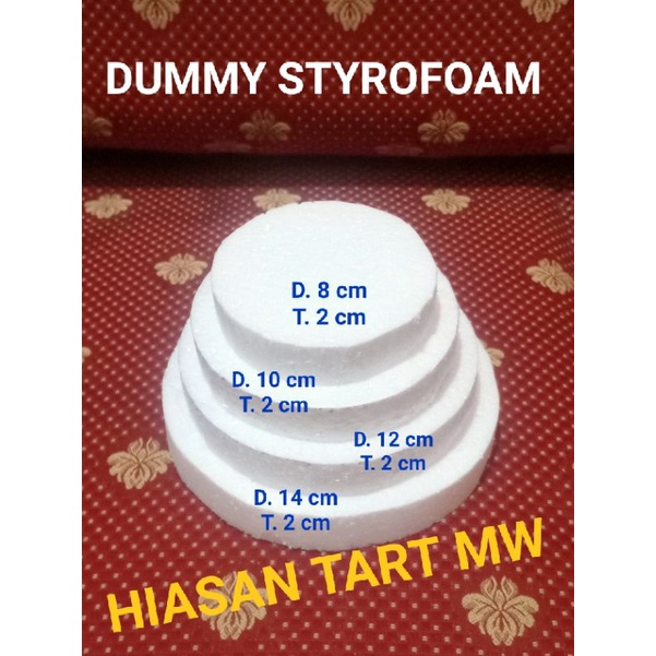 Jual D.5/8/10/12/14 T.2 cm Styrofoam Diameter 5 - 14 cm Tinggi 2 cm ...