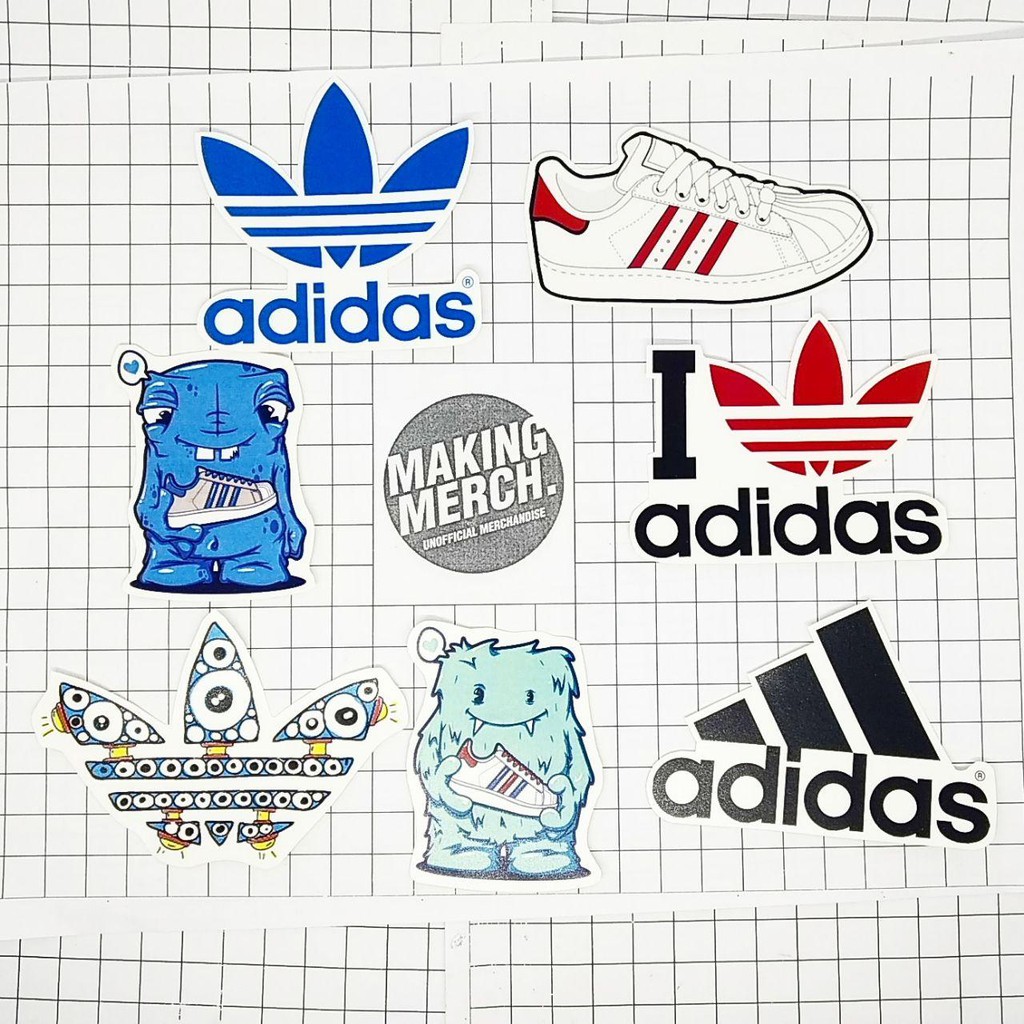 Jual STICKER BRAND ADIDAS BAHAN VINIL | Shopee Indonesia