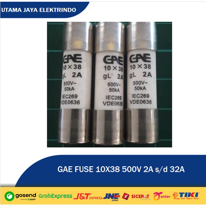 Jual Produk Terbaru Fuse Keramik / Fuse Catrid 10X38 500V Gae | Shopee Indonesia