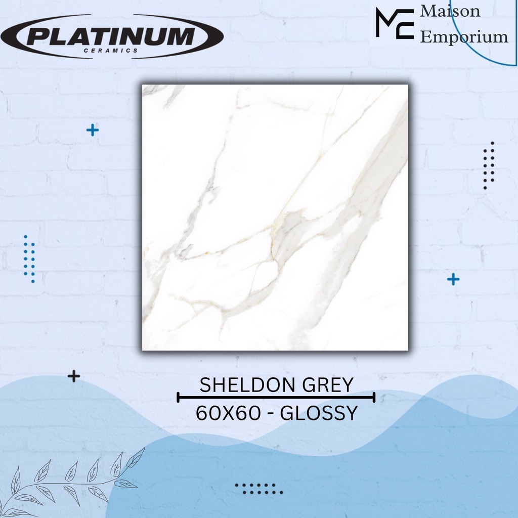 Jual KERAMIK PLATINUM 60X60 SHELDON GREY / KRAMIK LANTAI RUMAH MURAH ...