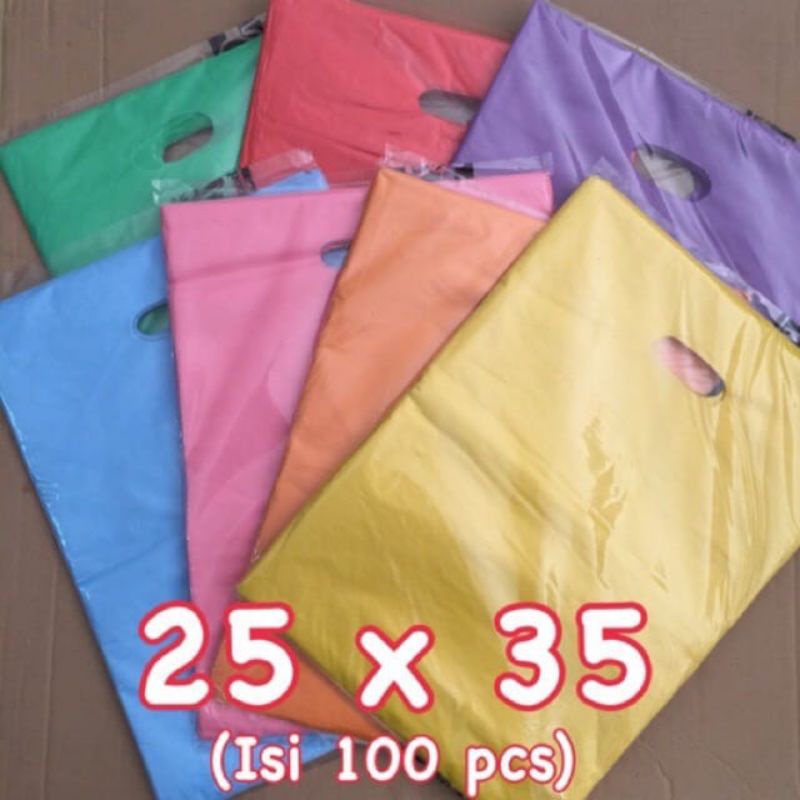 Jual Kantong Plastik Pond Oval Polos 25x35 Hd Plong Shopping Bag