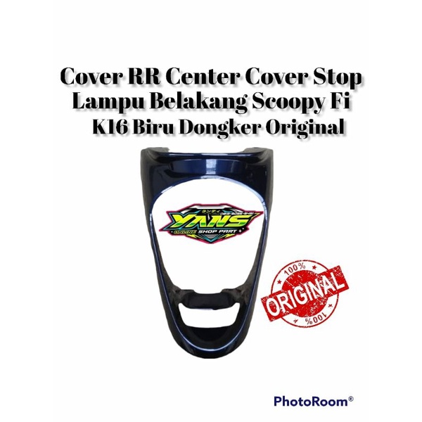 Jual Cover RR Center Cover Stop Lampu Belakang Scoopy Fi K16 Biru ...