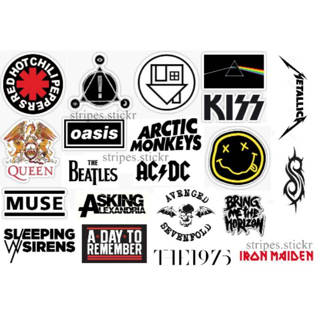 Jual Logo band sticker pack | Shopee Indonesia