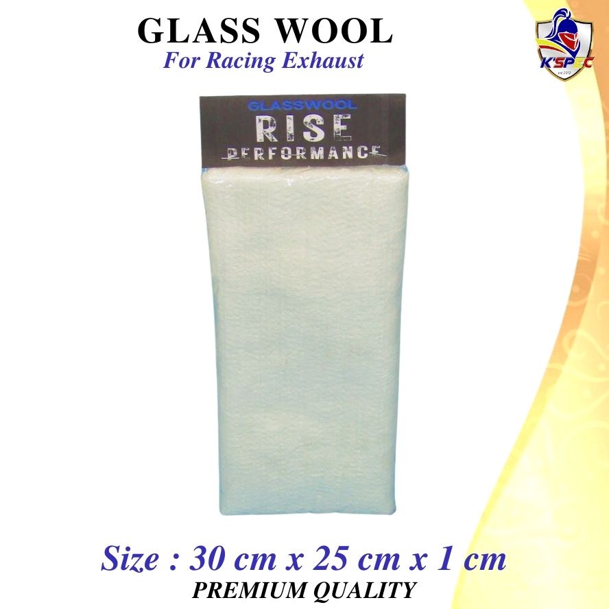 Jual RISE Performance GLASSWOOL Putih Glaswol Gaswol Knalpot Racing ...