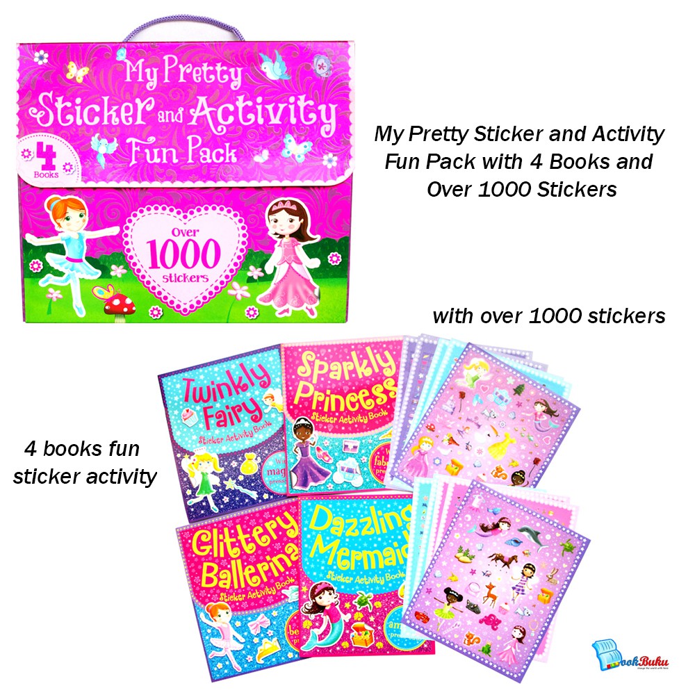 Jual My Pretty Sticker and Activity Fun Pack with 4 Books and Over 1000 ...