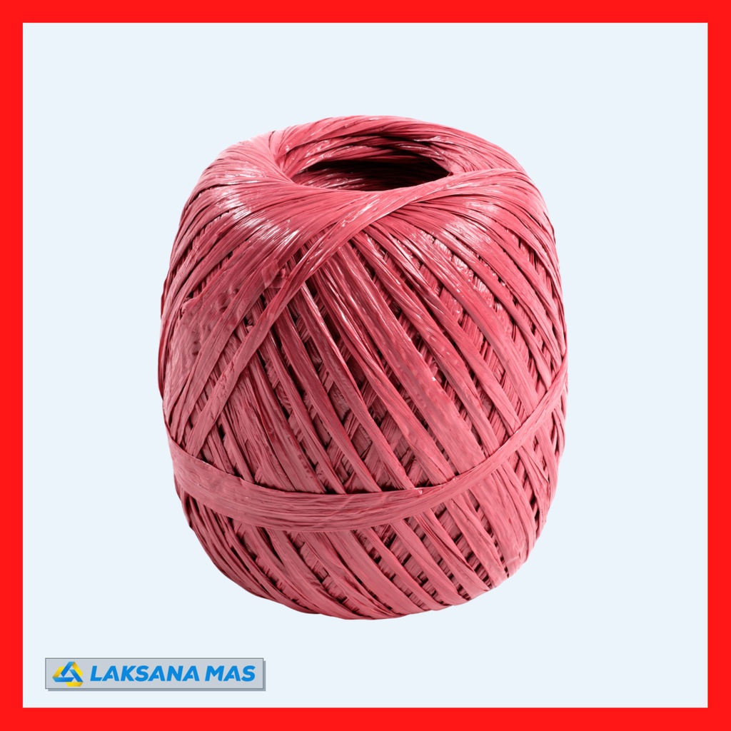 Jual Tali Rafia Plastik Laksanamas Merek Lonceng Warna Merah/Biru ...