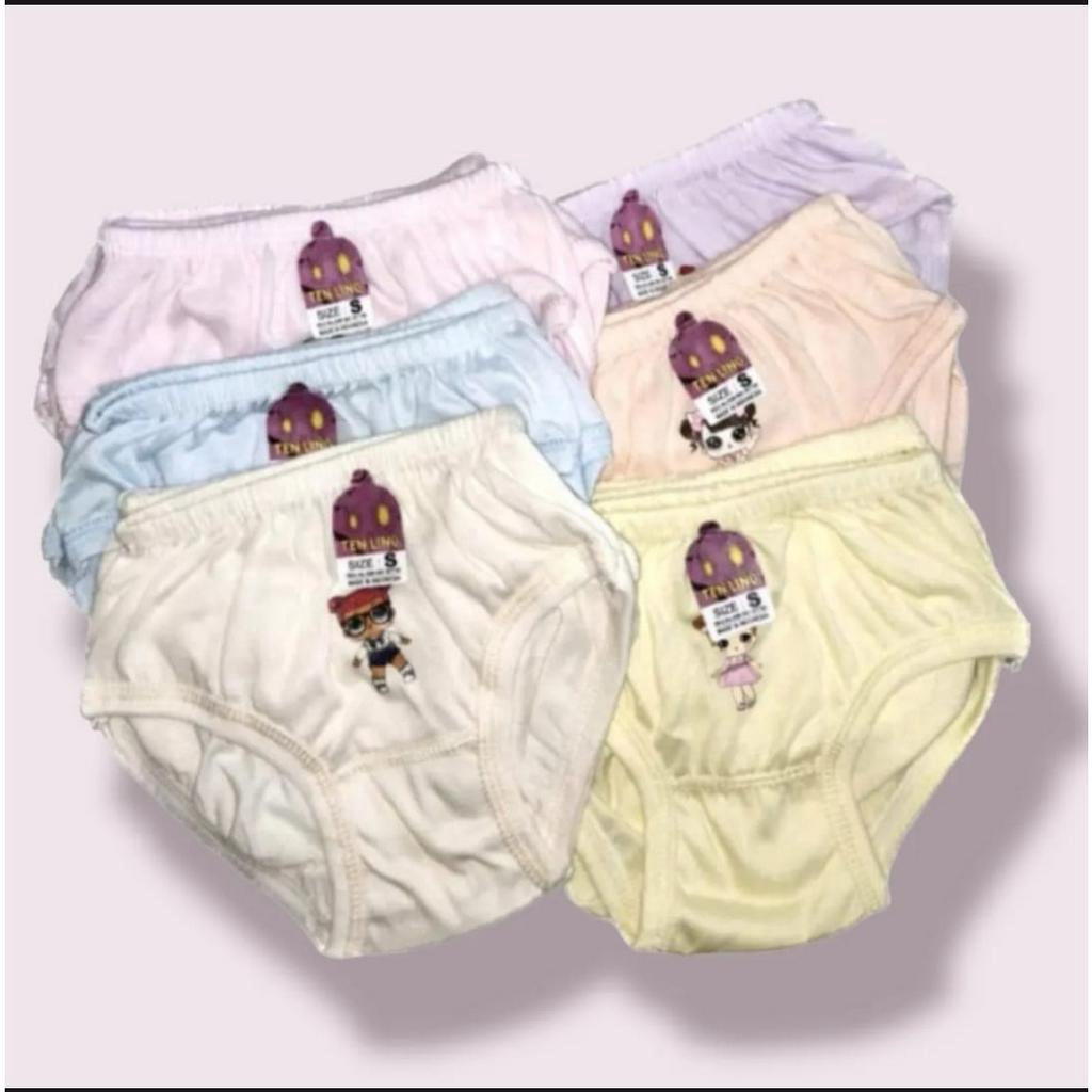 Jual 12 PCS Celana Dalam Anak perempuan Lucu Lembut/ CD anak perempuan ...
