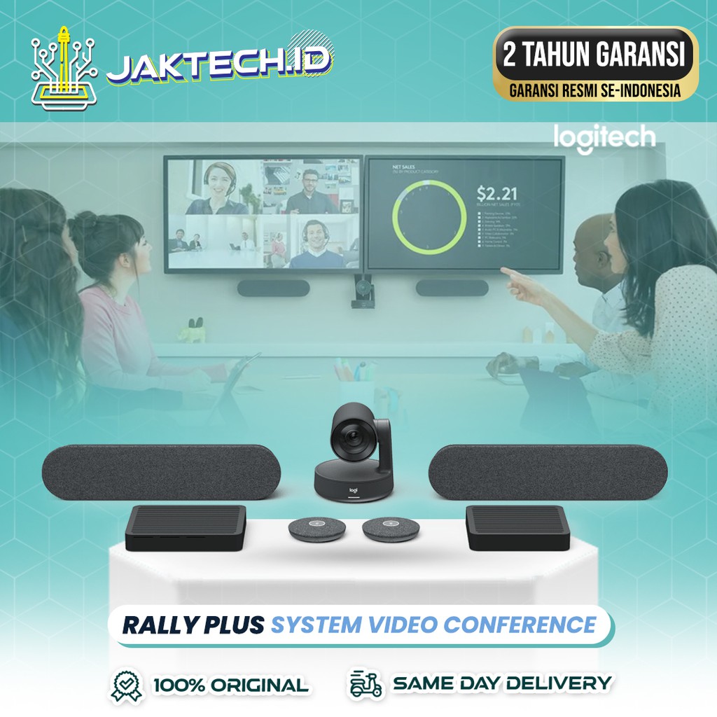 Jual Logitech Rally Plus System Video Conference Cam / Webcam / GARANSI ...