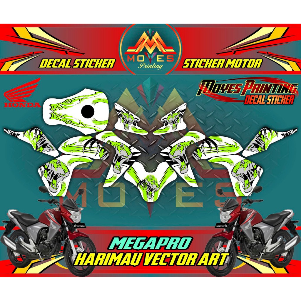 Jual decal stiker motor megapro stiker motor megapro stiker megapro ...