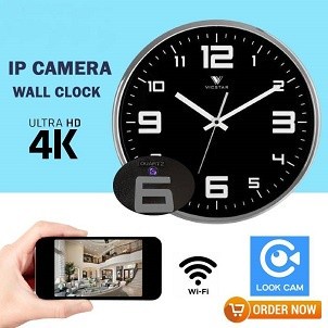 Jual Ip Camera Wireless CCTV WIFI Wall Clock - Spy Camera Wifi Jam ...