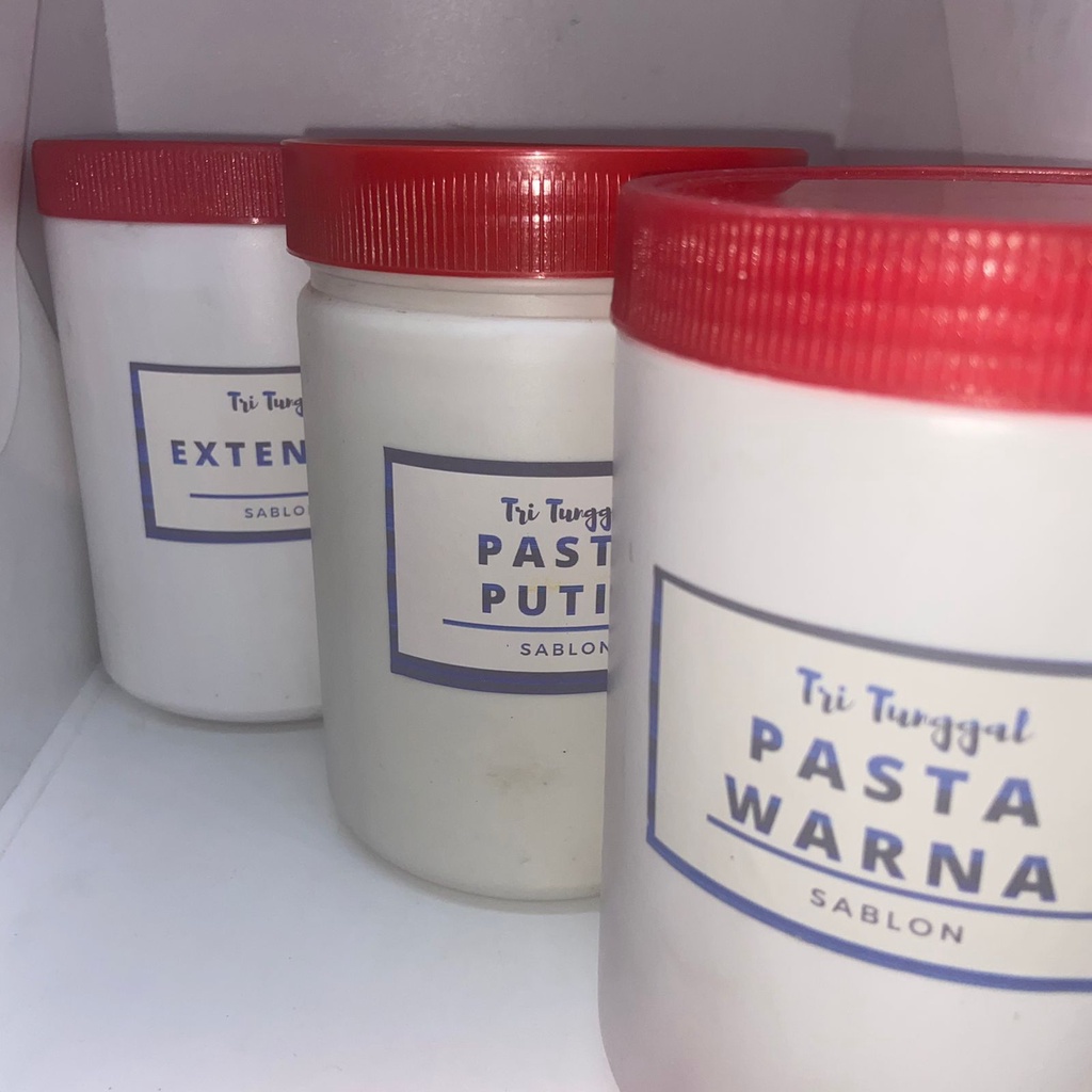 Jual Pasta Warna Putih Extender Sablon Rubber 1kg 1 kg Kilogram White ...