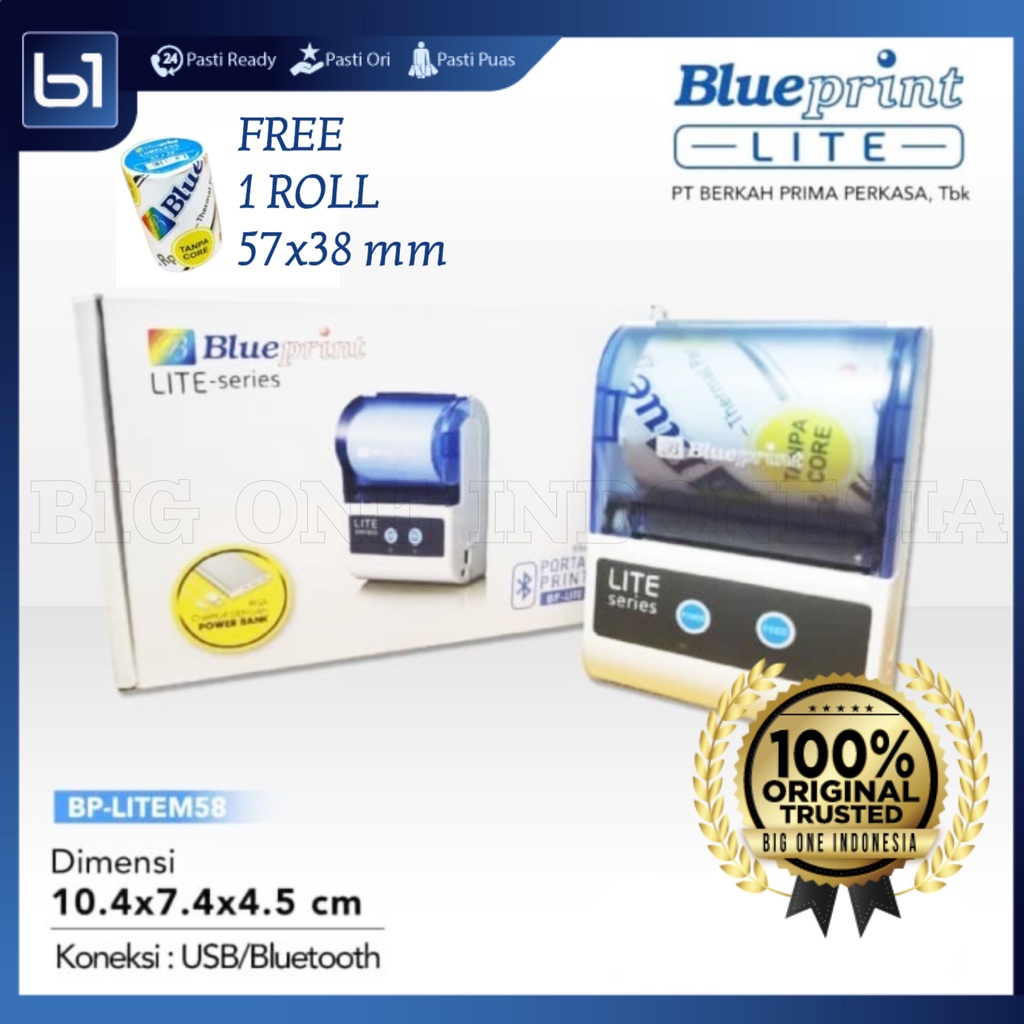 Jual BLUEPRINT Lite 58 Printer Thermal Mini Bluetooth, Blueprint ...