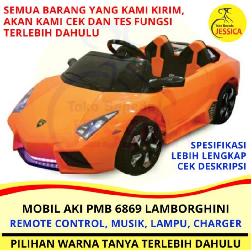 Jual Mobil Aki Remote Control Lamborghini Aventador 2 anak PMB M 6869 ...