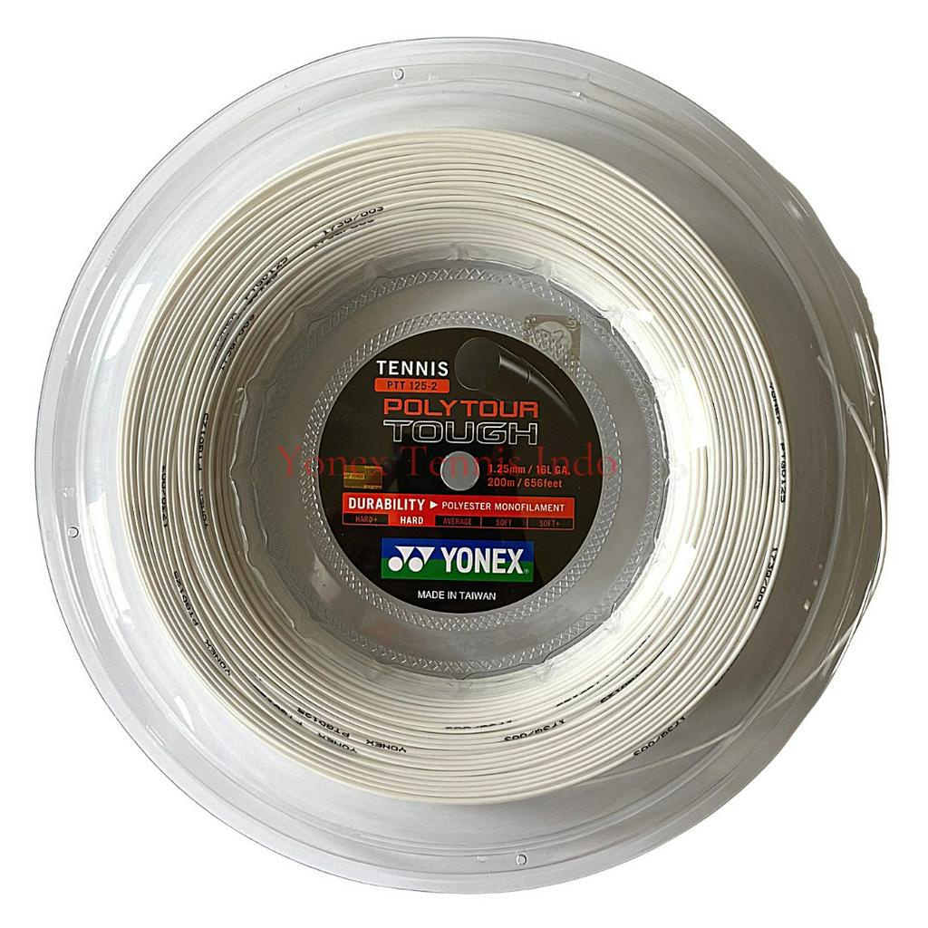 Jual Yonex POLYTOUR TOUGH 125 tennis string roll 200 M - WHITE | Shopee ...