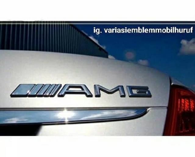 Jual Emblem logo AMG ukuran original AMG mercedes benz brabus ...
