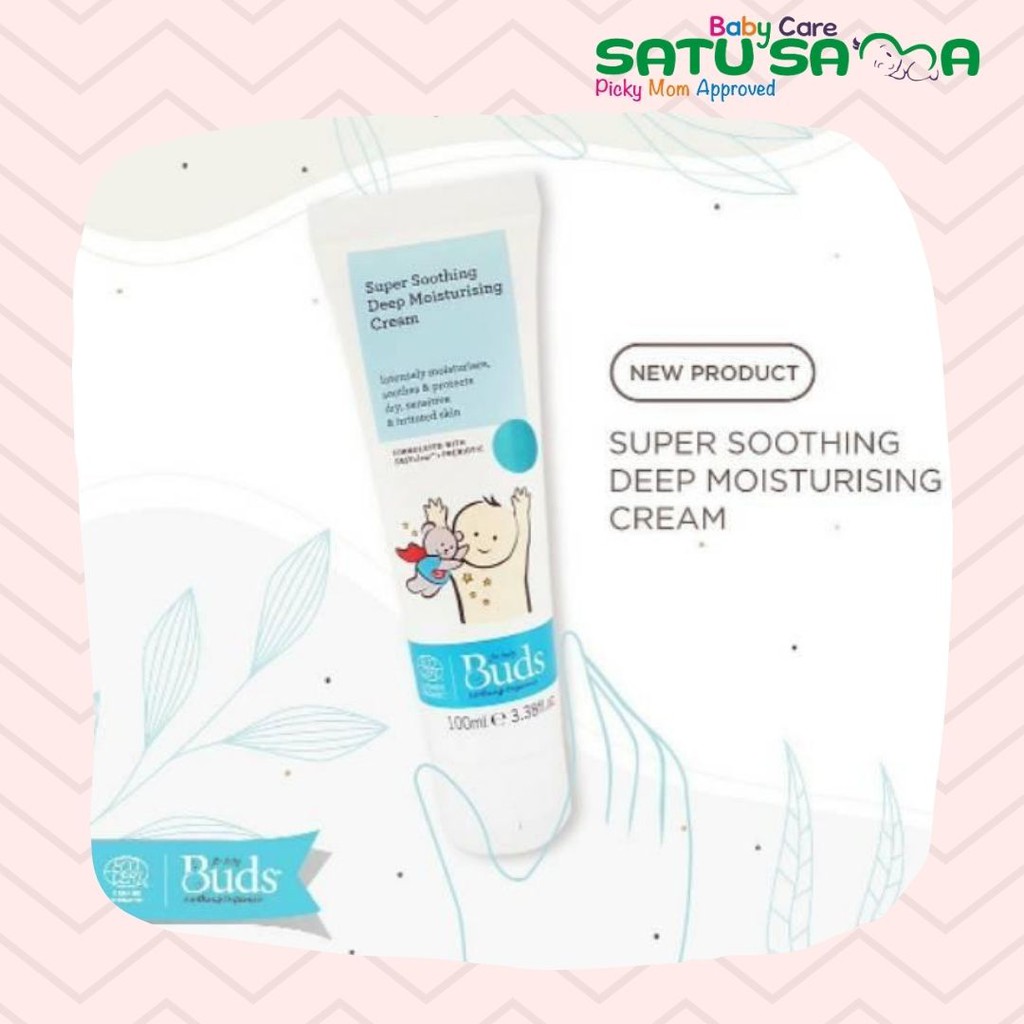 Jual Buds Organic Super Soothing Deep Moisturising Cream 100ML | Shopee ...