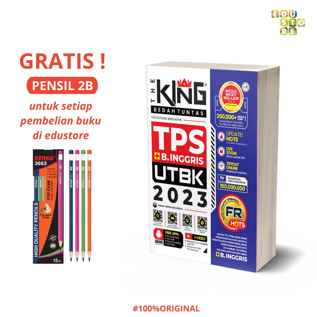 Jual Pur381 Siap Kirim Buku Tps 2023 The King Bedah Soal And Materi