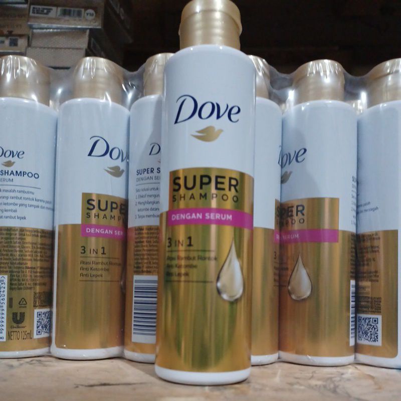 Jual DOVE 3 in 1 Super Shampoo 125ml | Shopee Indonesia