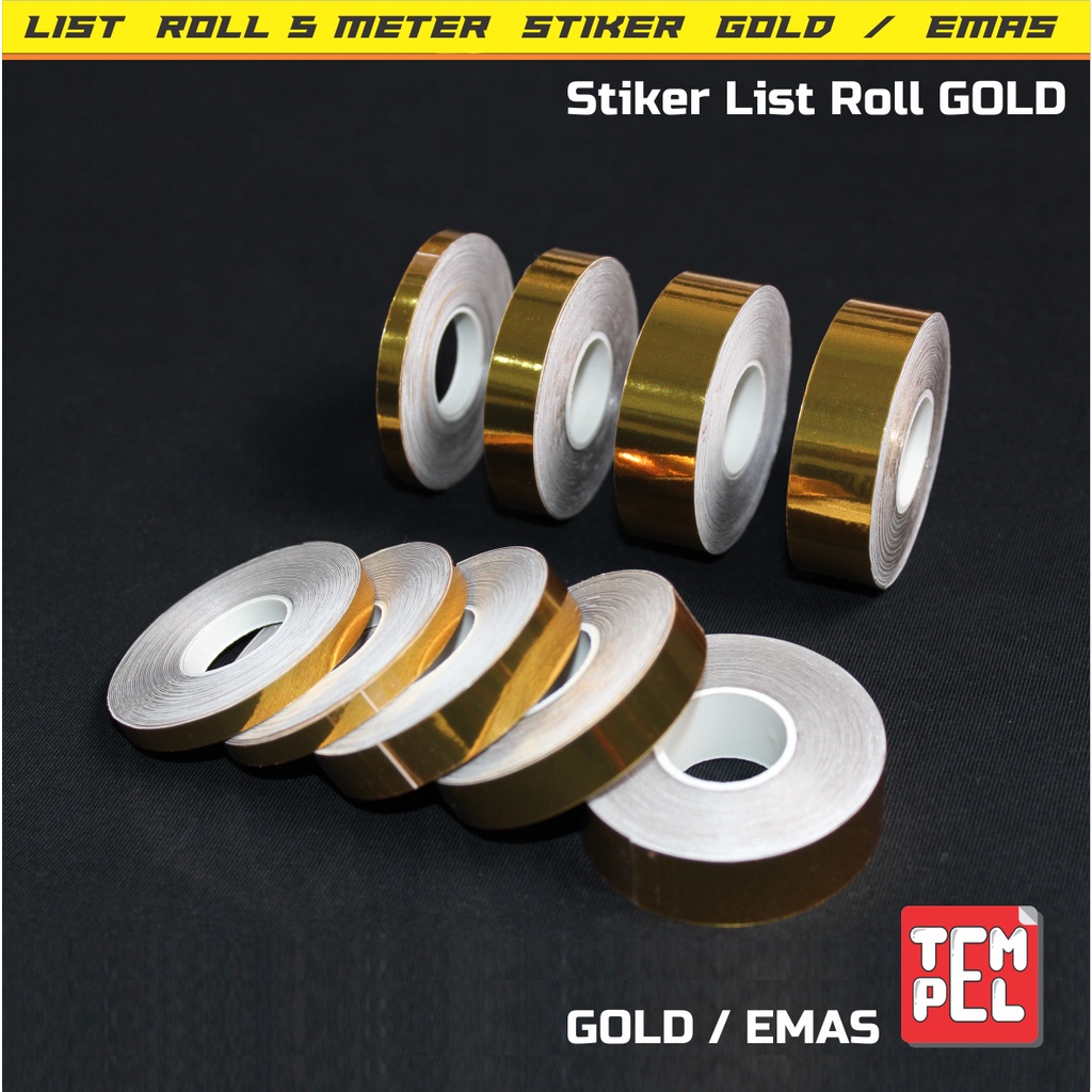 Jual STIKER List roll velg motor 0.5cm/1cm/1.5cm GOLD/EMAS | Shopee ...