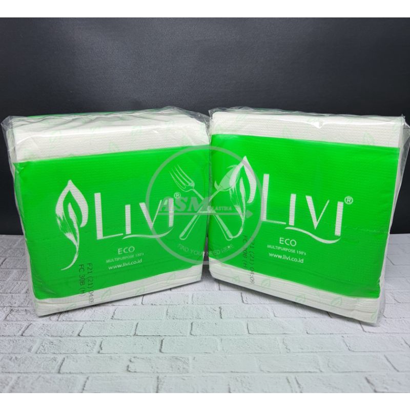 Jual LIVI TISSUE ECO MULTIPURPOSE POP UP TISSUE / TISSU MEJA MAKAN ...