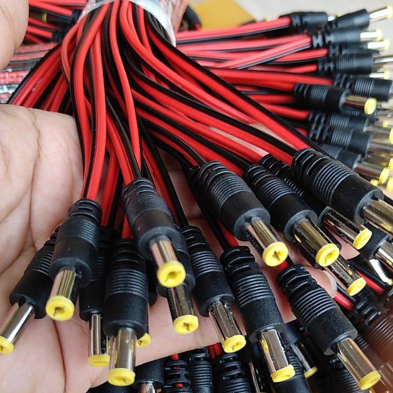Jual Kabel Jack DC 5.5x2.1mm Male Jantan CCTV Adaptor | Shopee Indonesia