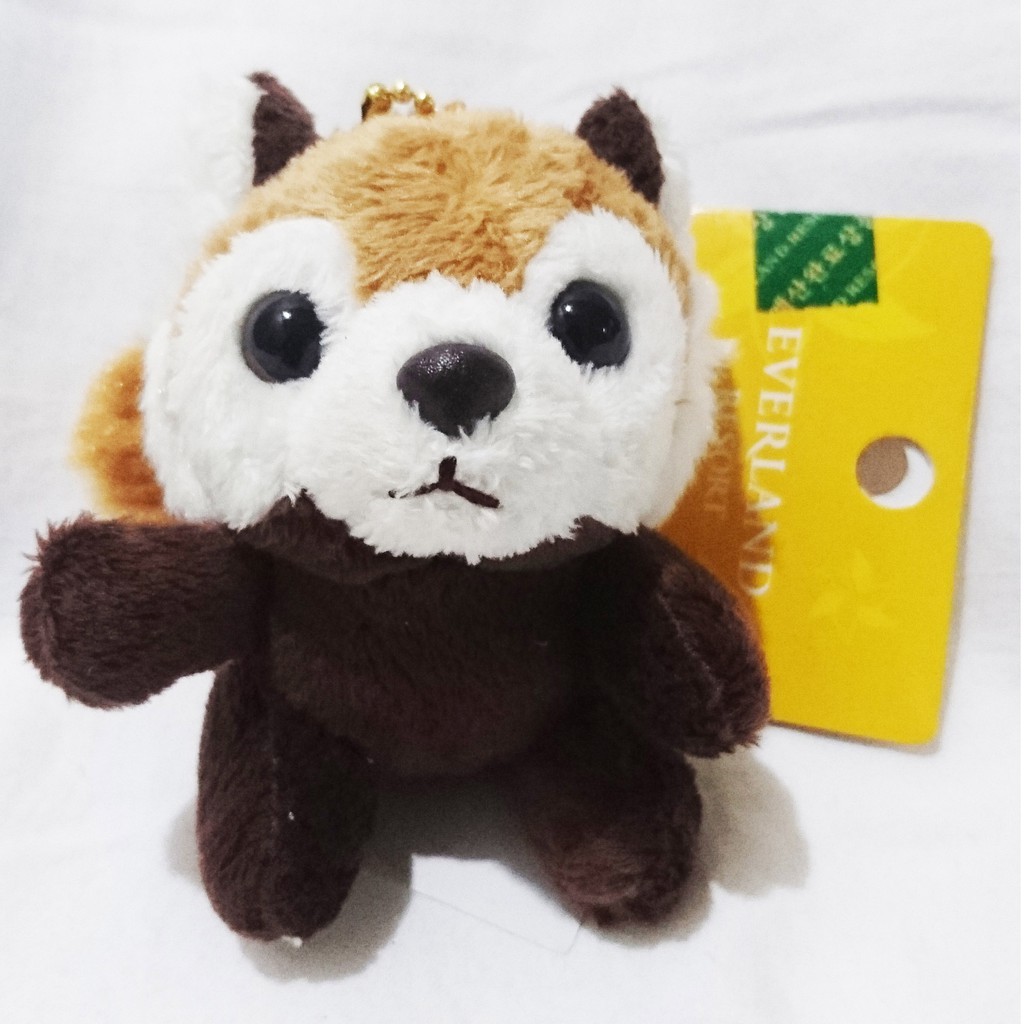 Jual Gantungan Kunci Maskot Rakun Cute Raccoon dari Everland Resort ...