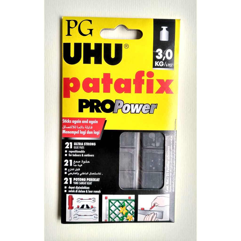Jual Uhu Patafix Pro Power 21 Pcs Lem Tack It | Shopee Indonesia