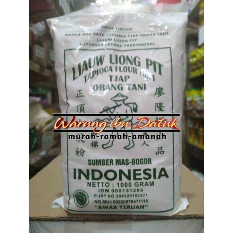 Jual Sagu tani | tepung tapioka merk Liauw liong pit kemasan 1000gr ...