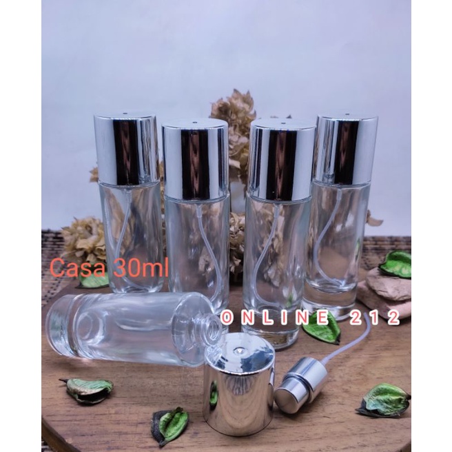 Jual BOTOL PARFUM CASA TRANS 30ML / BOTOL KOSONG CASSA DRAT 30ML ...