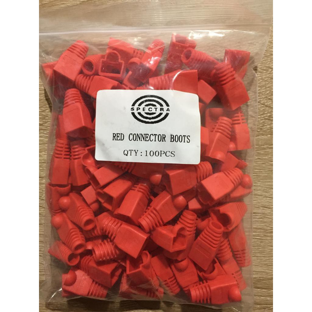 Jual plug boot rj45 merek Spectra, perpak isi 100pcs | Shopee Indonesia