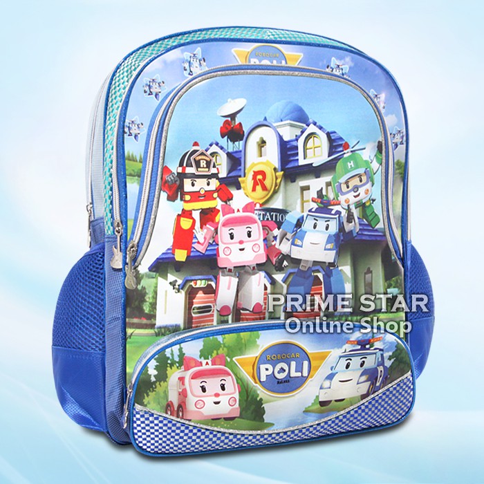 Jual TAS RANSEL ANAK SEKOLAH TK BACKPACK ROBOCAR POLI 12-01 | Shopee ...
