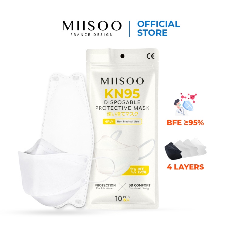 Jual MIISOO Disposable Mask Per BOX EVO N95 KN95 BFE 95% Masker ...