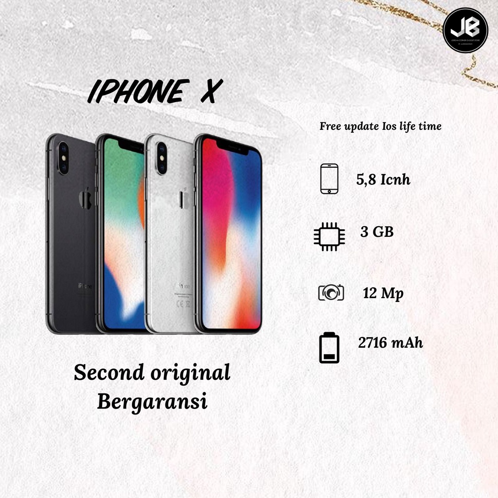Jual IPHONE X 64 GB SECOND ORIGINAL | Shopee Indonesia