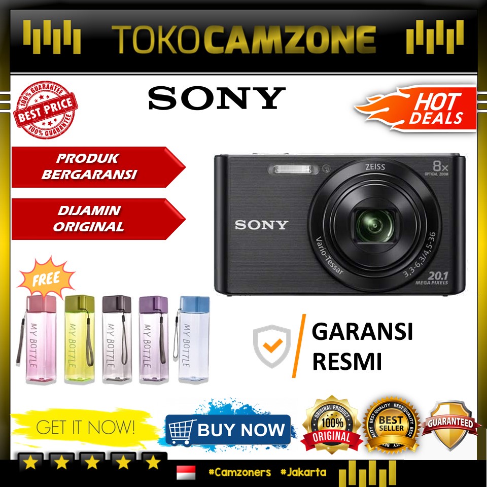 Jual Kamera Pocket Sony W830 Garansi Resmi | Shopee Indonesia