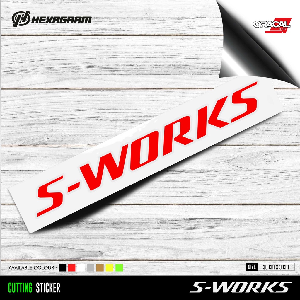 Jual Cutting Sticker Frame Sepeda S-WORKS Logo Besar | Stiker Cutting ...
