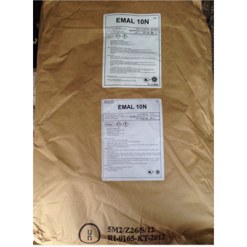 Jual EMAL NEEDLE / EMAL 10 N / SLS POWDER ORIGINAL KAO 1 KG | Shopee ...