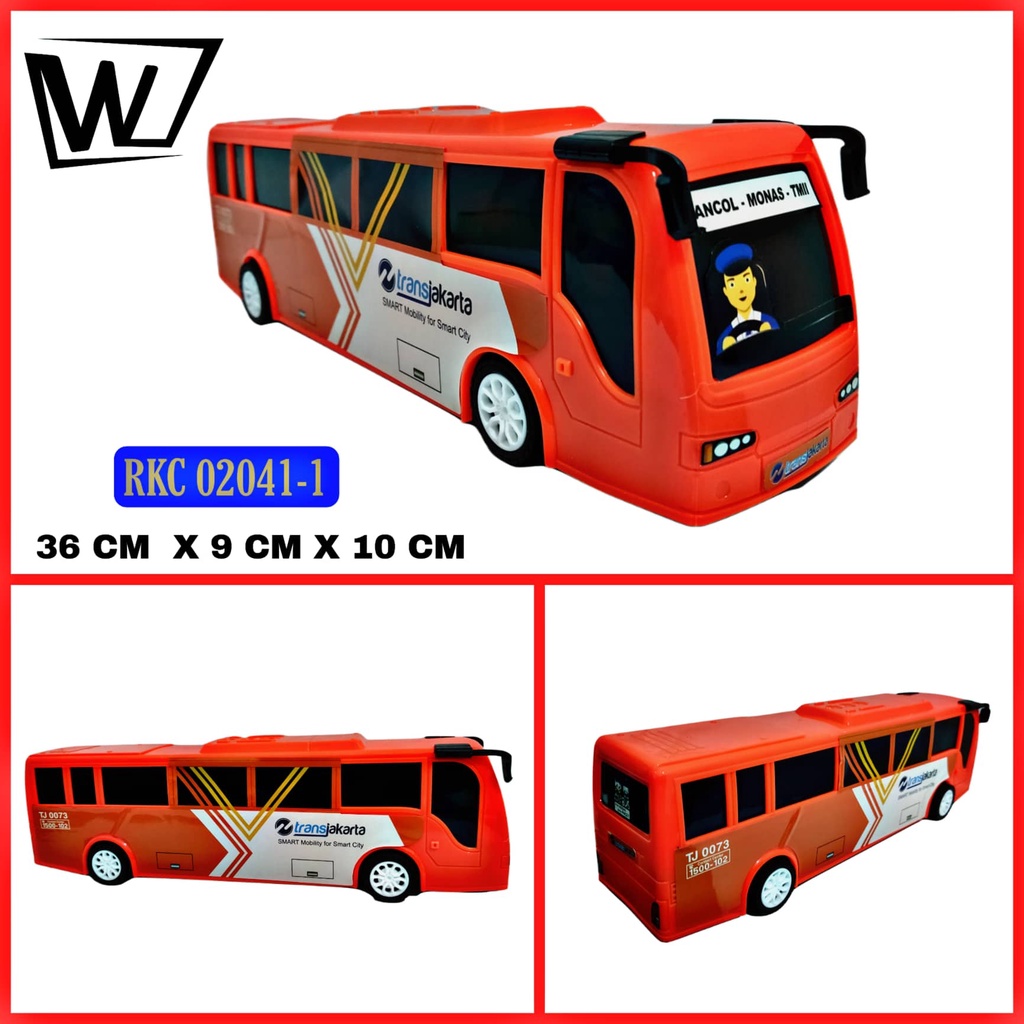 Jual Mainan Anak Mobil Busway - Bus Transjakarta KTG RKC 02041-1 ...