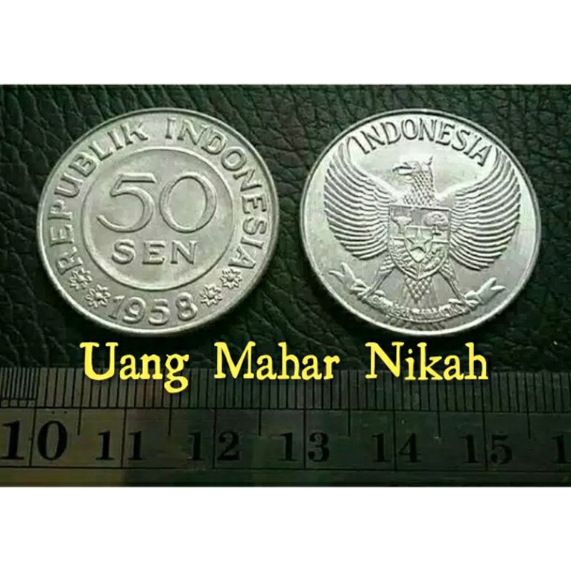 Jual Uang Kuno Koin 50 Cent Aluminium Tahun Campur | Shopee Indonesia