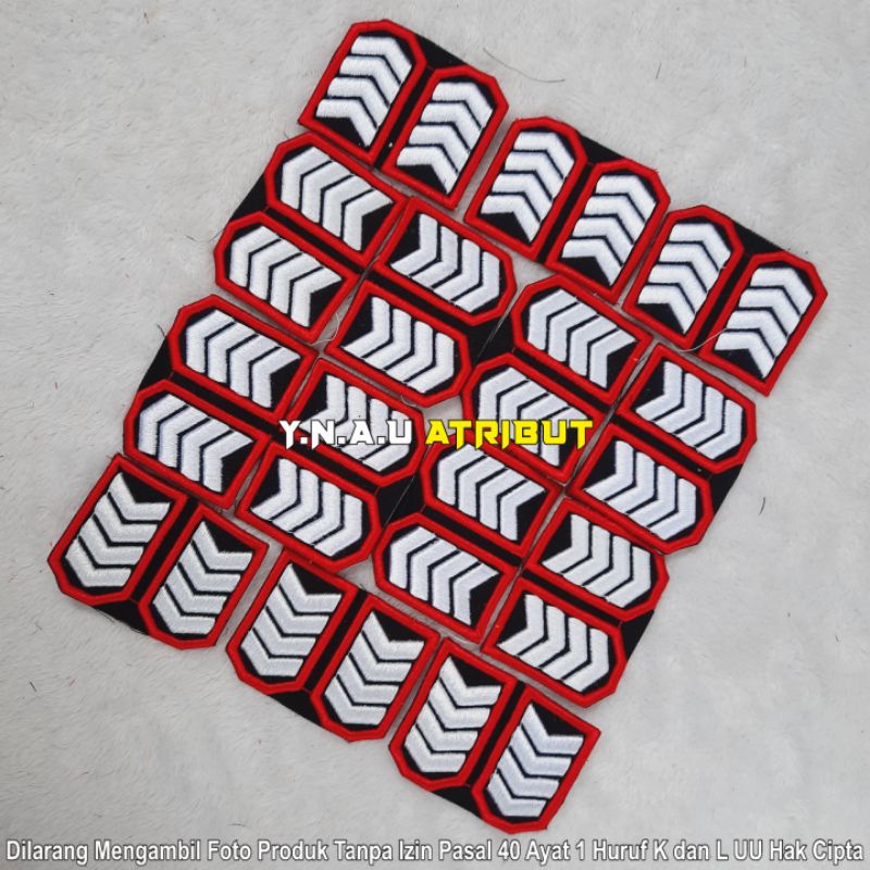 Jual ATRIBUT POLRI / PANGKAT PDL BRIPKA POLRI LIST MERAH EXCLUSIVE ...