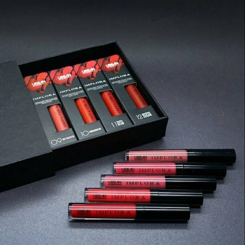 Jual 12 WARNA ORIGINAL Implora Urban Lip Cream Matte Krim BPOM Resmi ...