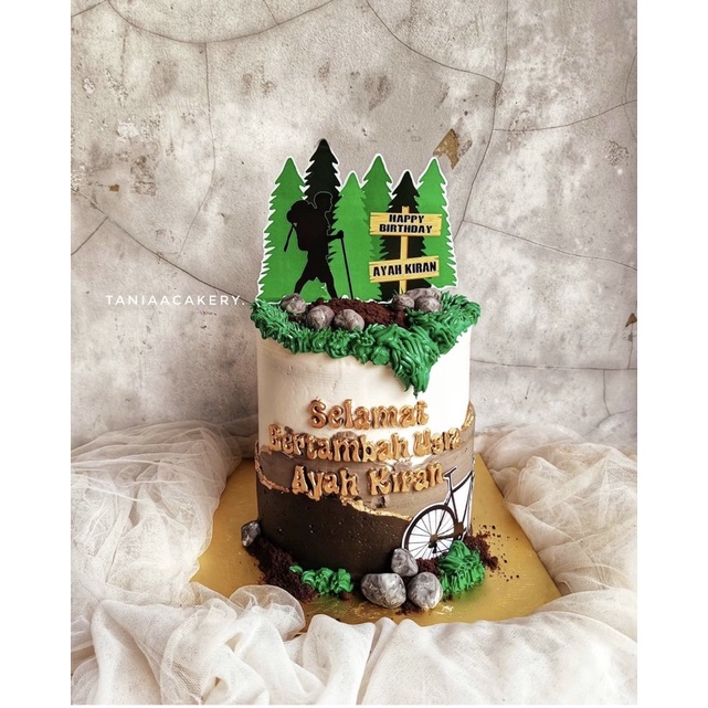 Jual Mendaki / Climbing / Penjelajah / Naik Gunung / HIKING Topper Cake ...