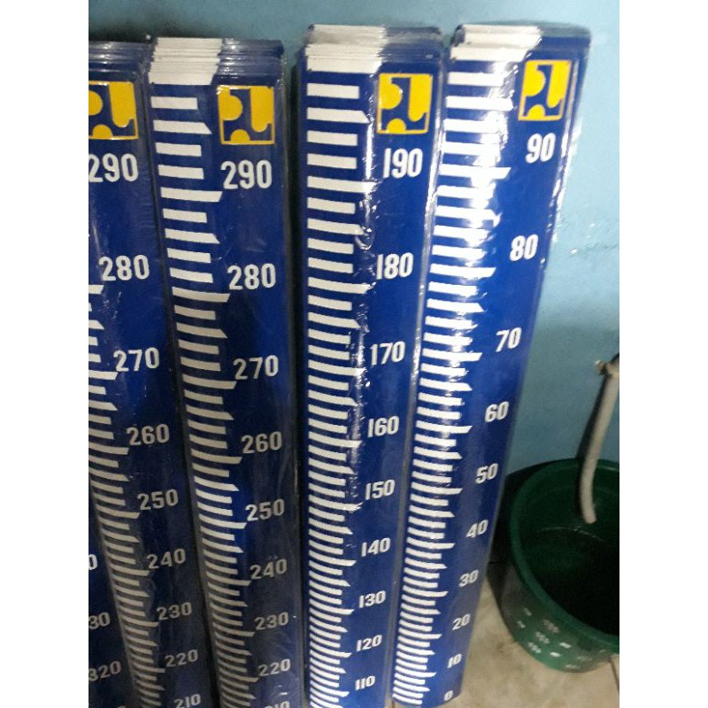 Jual Peilschaal Peil Scale Alat Ukur Tinggi Muka Air 3 meter | Shopee ...