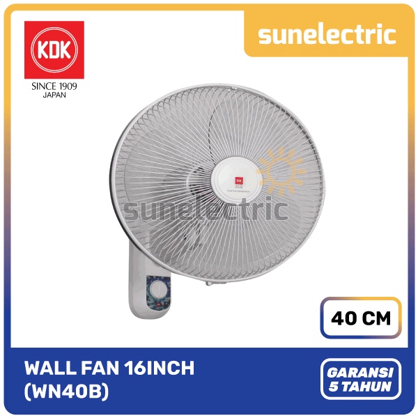Jual KDK Wall Fan / Kipas Angin Dinding 16 Inch / 16" / 40 cm WN-40B ...