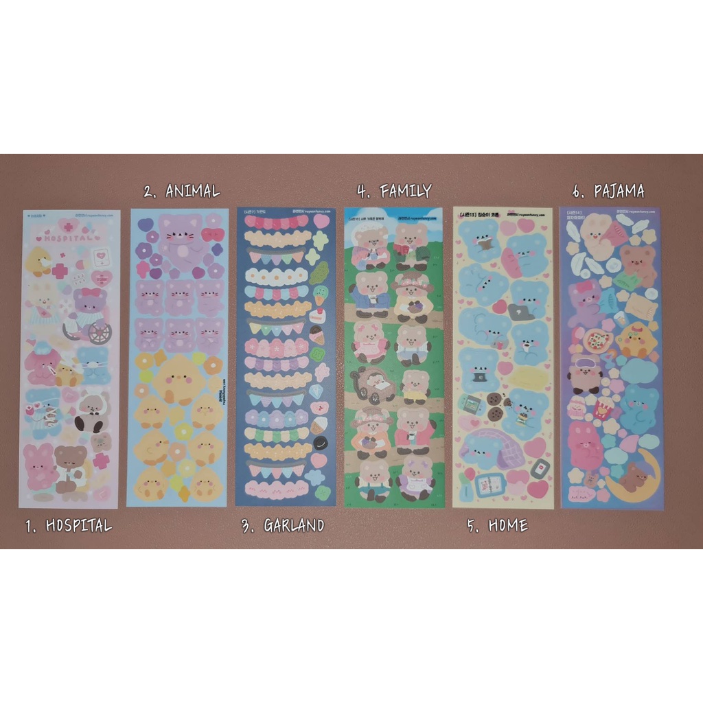 Jual [RAYEON FANCY] CHARACTER STICKER (ORIGINAL KOREAN BRAND STICKER ...