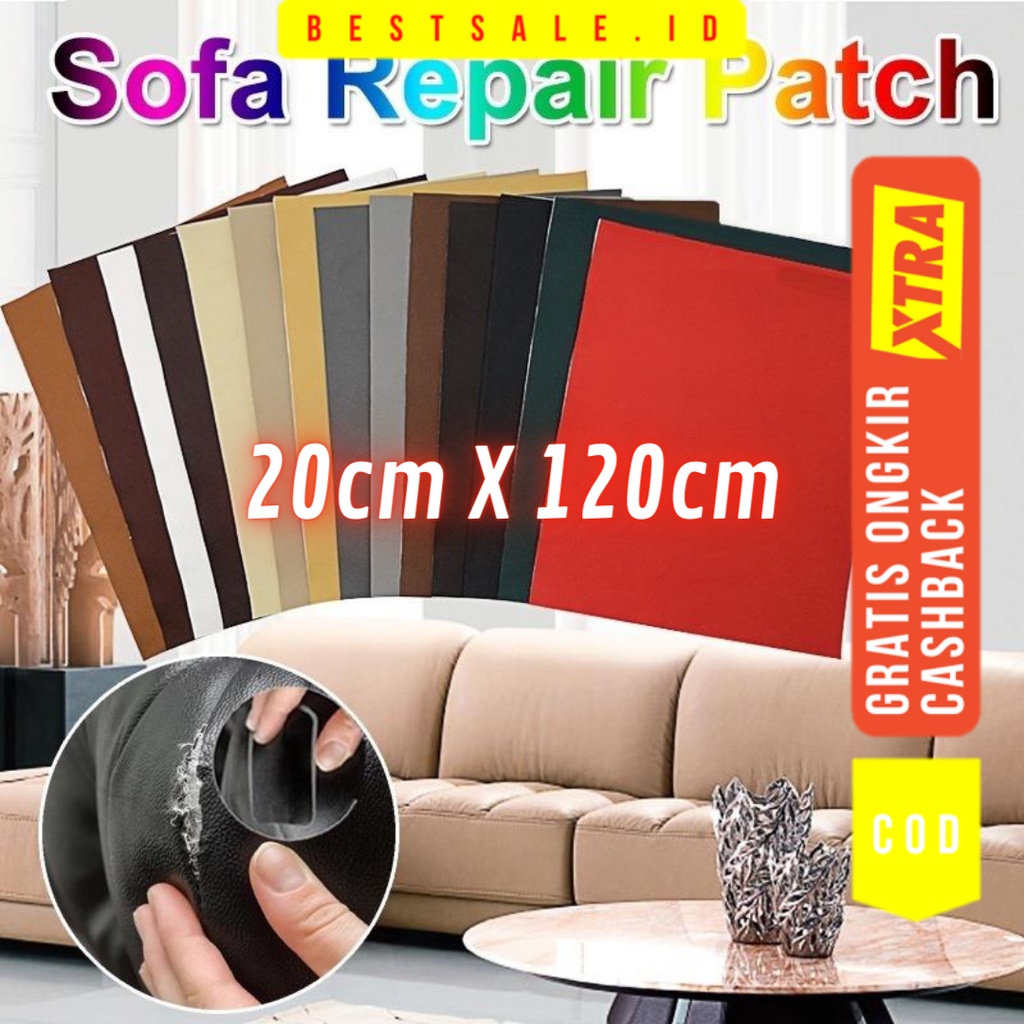 Jual Stiker Kulit Sofa Furnitur 20cm x 120cm - Sticker Leather Repair ...