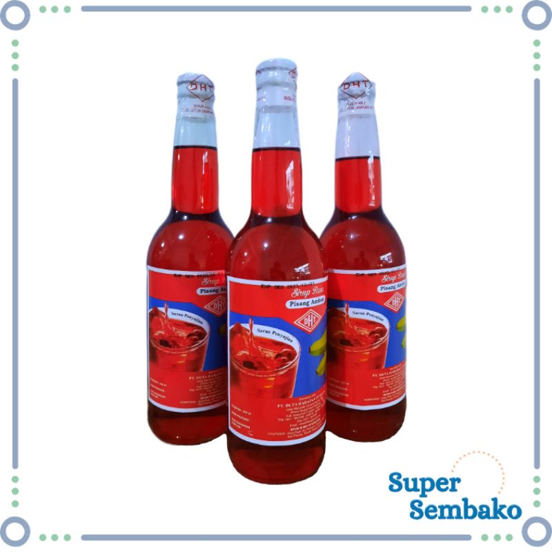 Jual MINUMAN SEGAR TAKJIL SYRUP / SIRUP DHT RASA PISANG AMBON BOTOL ...
