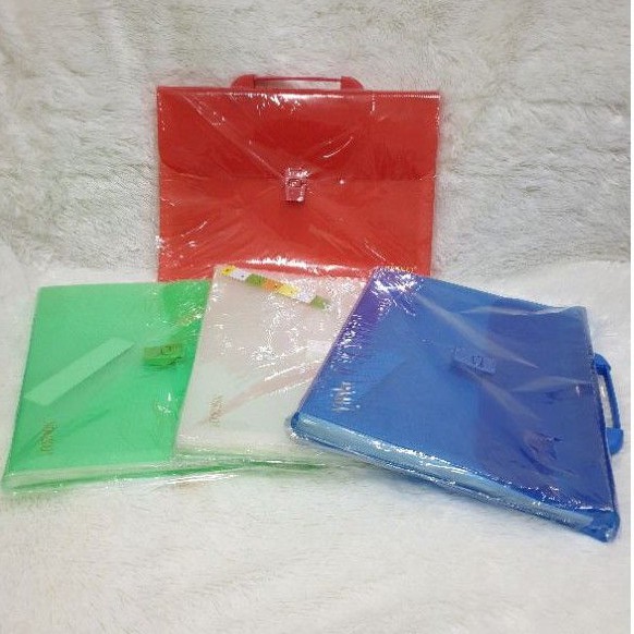 Jual Expanding File/Map Plastik Dokumen Odner File Tengteng Clear ...