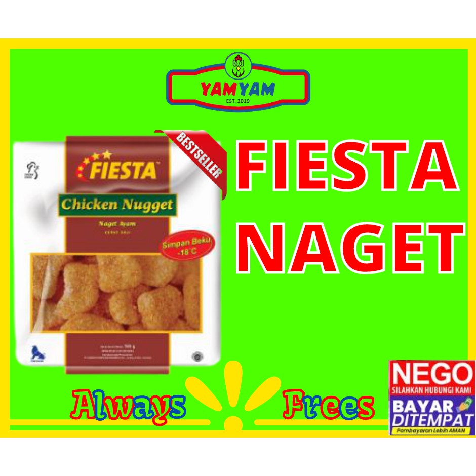 Jual Fiesta Nagget Naget Frozen Makanan Saji Cemilan Ringan Beku Murah ...