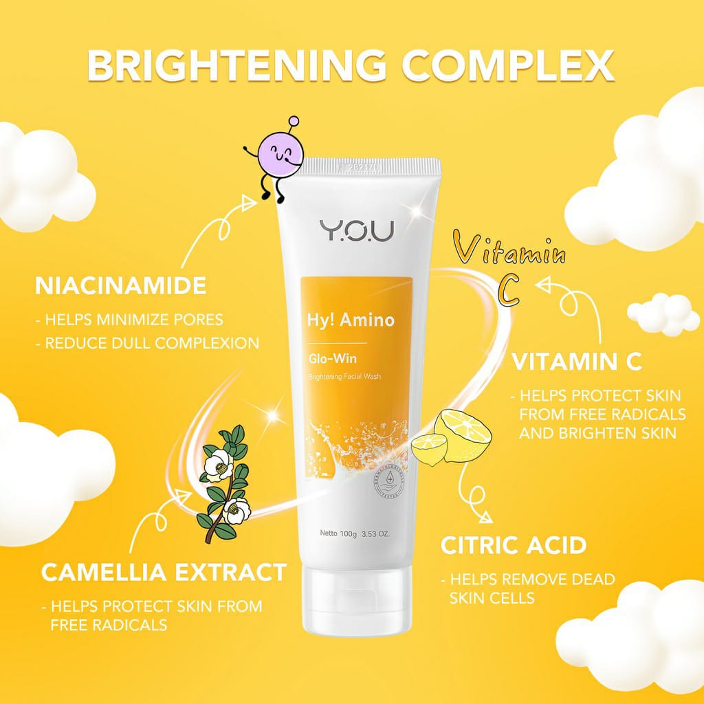 Jual YOU Hy! Amino Facial Wash 100gr All Varian | Shopee Indonesia