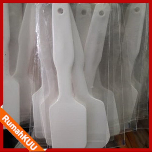 Jual SPATULA SOLET PLASTIK PUTIH /Spatula Kue Plastik / Soled / Sodet ...